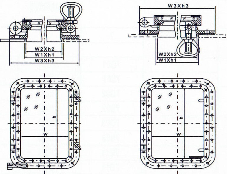 Marine Opening Rectangular Window Aluminum Ship Window